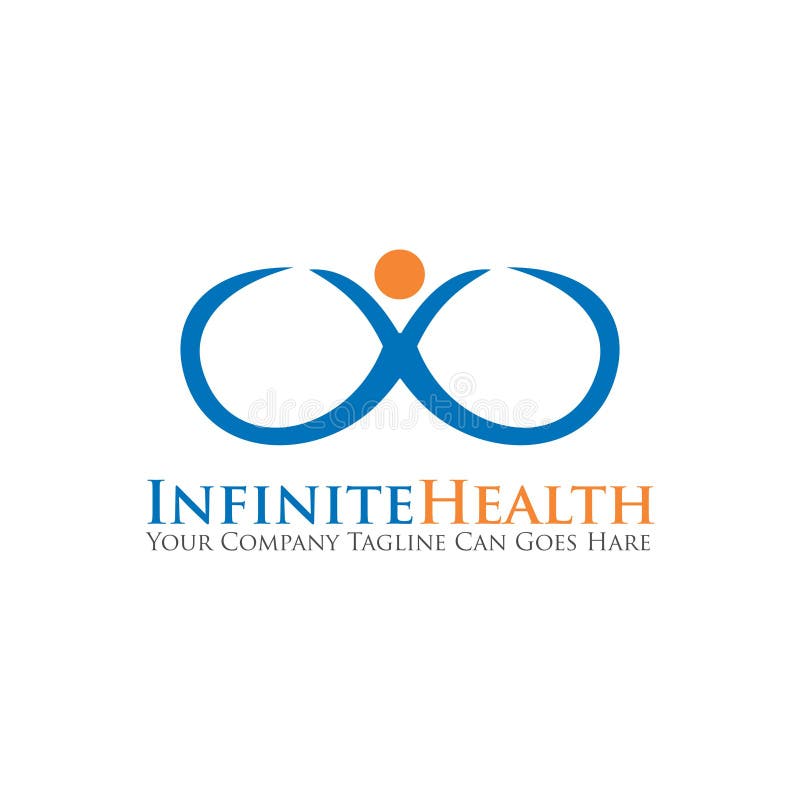 Infinite Health Related Company Vector Logo Design Template Stock ...