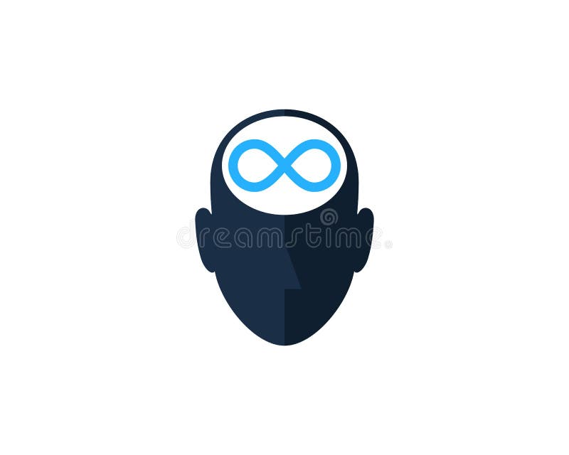 Infinite Human Head Logo Icon Design Stock Vector - Illustration of ...