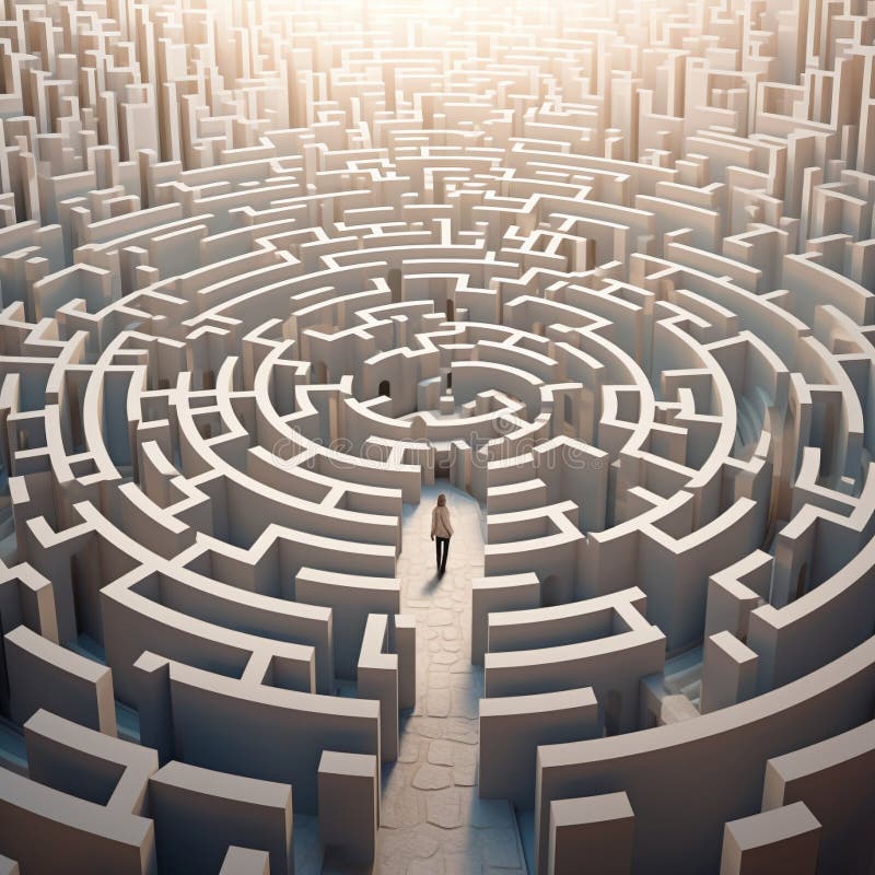 Infinite Labyrinth stock image. Image of haunting, intrigue - 292599035