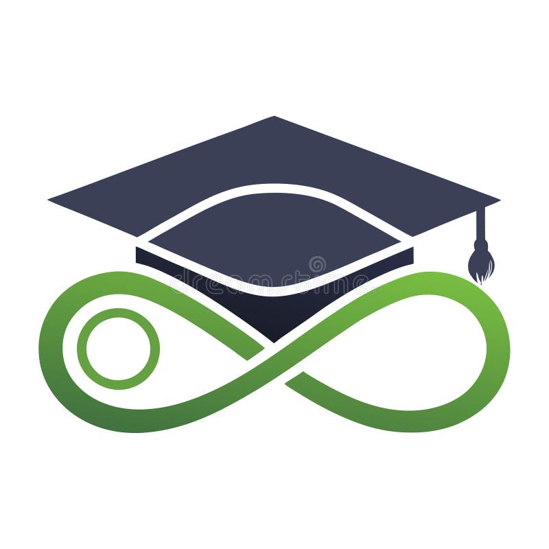 Infinite Learning: Graduation Cap with Infinity Symbol for Educational ...