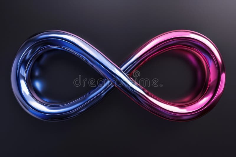 Infinite Loop of Abstract Fluid Shapes Stock Illustration ...