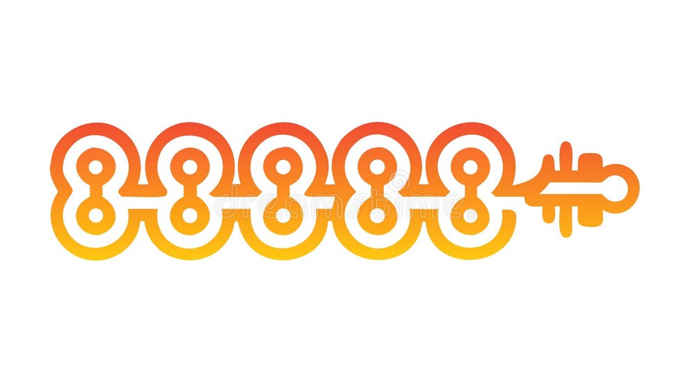 Infinite Loop Chain Interlocking Eight Forms, Vector Design Generative ...