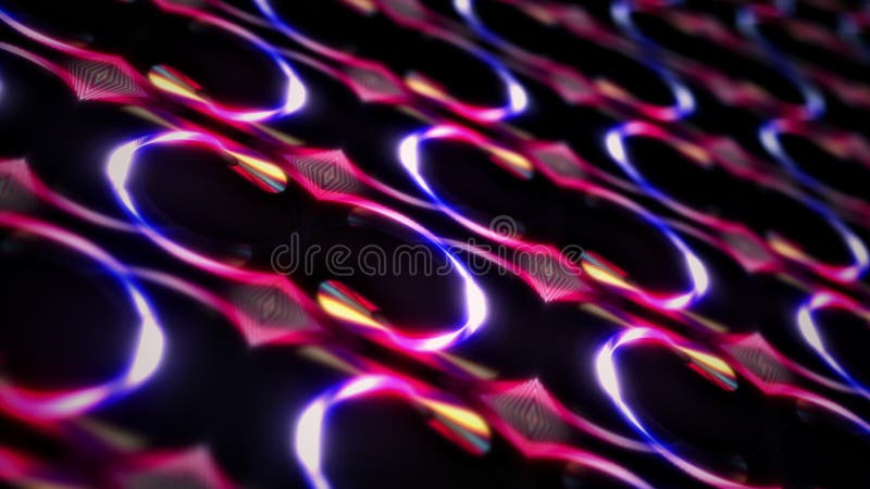 Hi Tech Pattern on Plane Surface, Neon Glow, Complex Elements and ...
