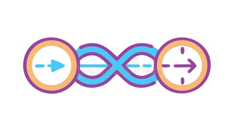 Infinite Loop or Process Flow Vector Icon Illustration, Vector Design ...