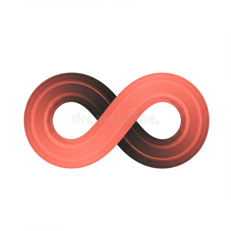 Infinite Loop Symbol Featuring a Stylized Mobius Strip with a Gradient ...