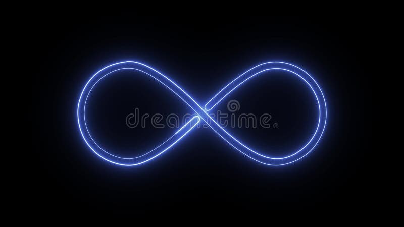 Infinity Symbol Animation. Loop Symbol Footage. Lines Draw Moving ...