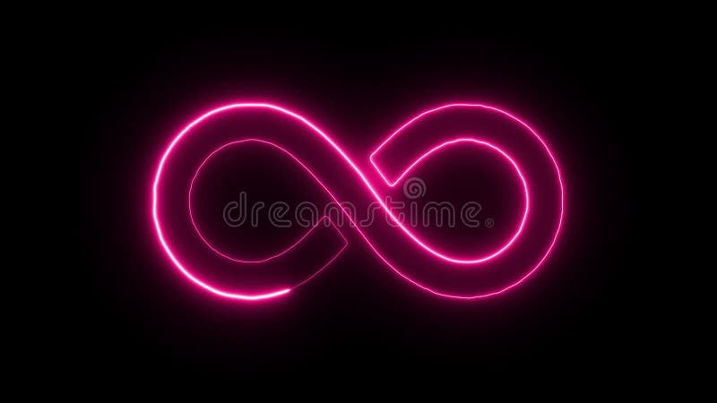 Infinity Symbol Animation. Loop Symbol Footage. Lines Draw Moving ...
