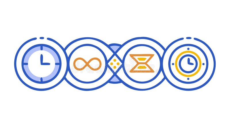 Infinite Loop of Time: Perpetual Cycles and Continuous Flow, Vector Design Generative AI Stock ...