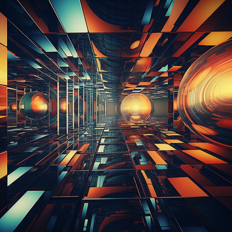 Infinite Mirrors - Abstract Art Stock Photo - Image of experience ...