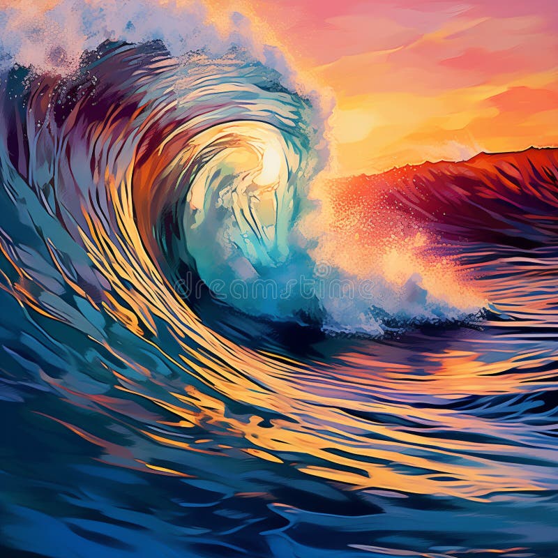 Infinite Motion: Endlessly Shifting Patterns of the Breaking Surf Stock ...