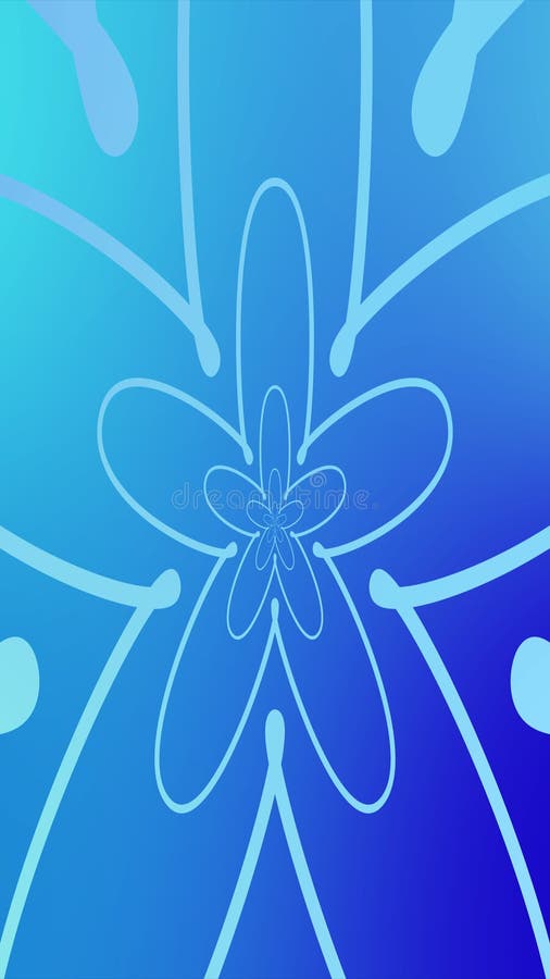 Infinite Neon-colored Glowing Flower-shaped- Vertical High Resolution ...