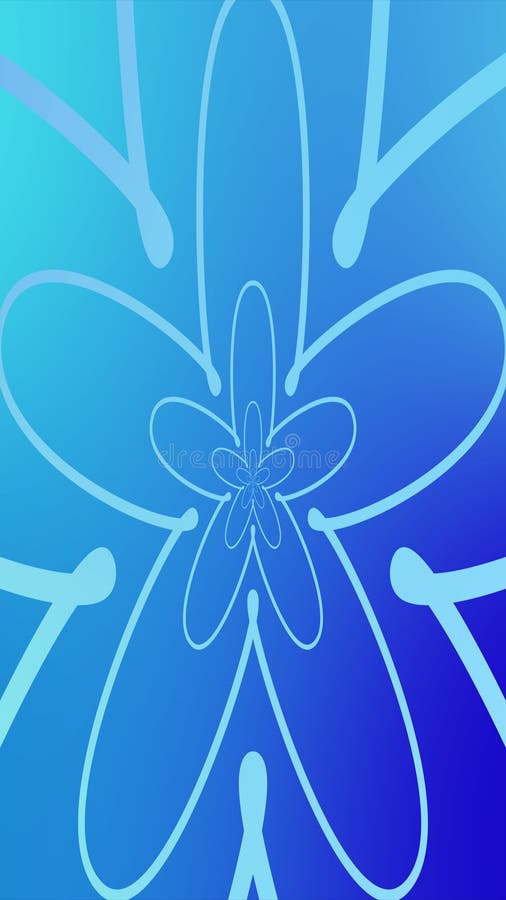 Infinite Neon-colored Glowing Flower-shaped- Vertical High Resolution ...