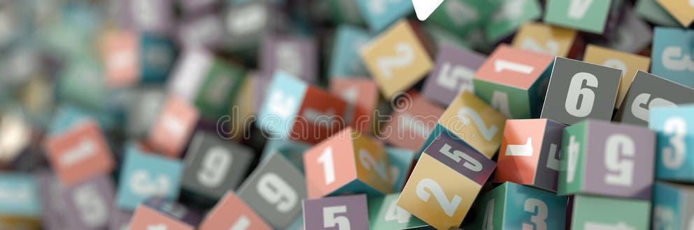 Infinite Numbers Background Stock Illustration - Illustration of ...
