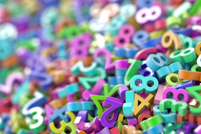 Infinite Numbers Background Stock Illustration - Illustration of ...