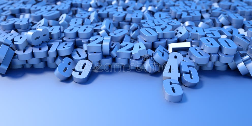 Infinite Numbers Background Stock Illustration - Illustration of math ...