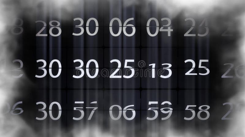 Infinite Numbers. the Numbers Change Rapidly. Enumerator Stock Video ...