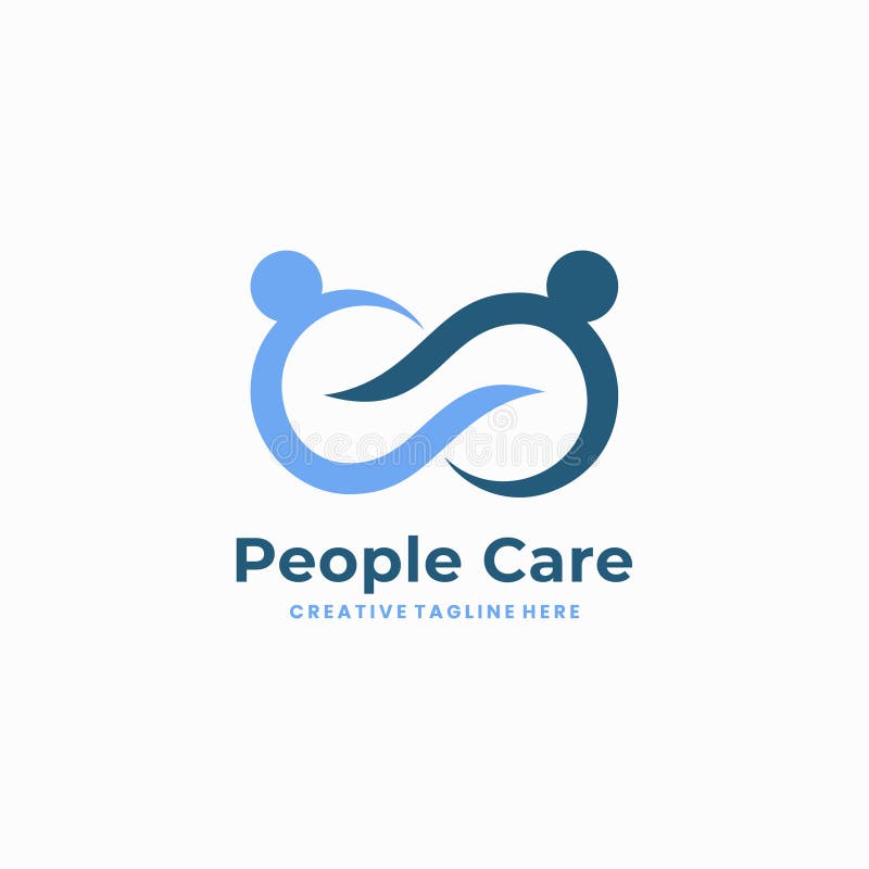 Infinity People Logo Design Template. Stock Vector - Illustration of ...