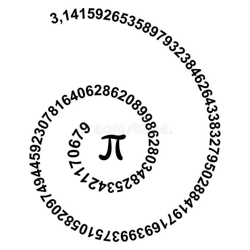 Pi Spiral Mathematical Beauty Stock Illustrations – 4 Pi Spiral ...