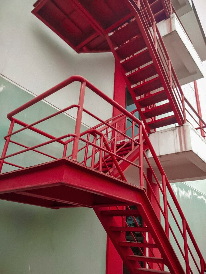 Infinite Red Stairs Background Stock Photos - Free & Royalty-Free Stock ...