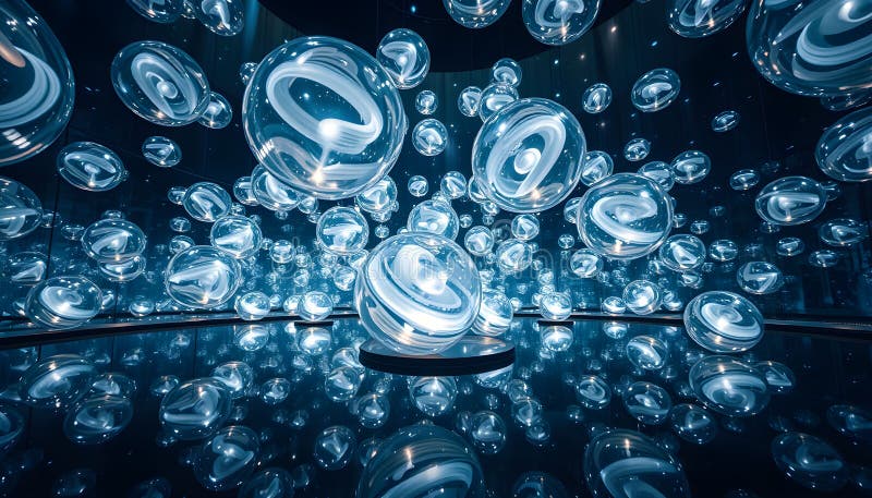 Infinite Reflections: a Symphony of Spheres and Light Stock ...