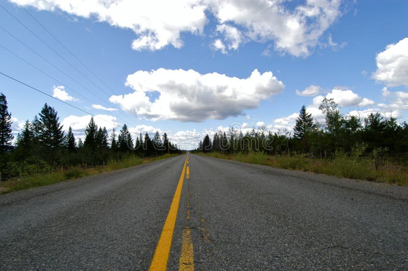 Infinite road Canada / stock image. Image of road, horizon - 34864831