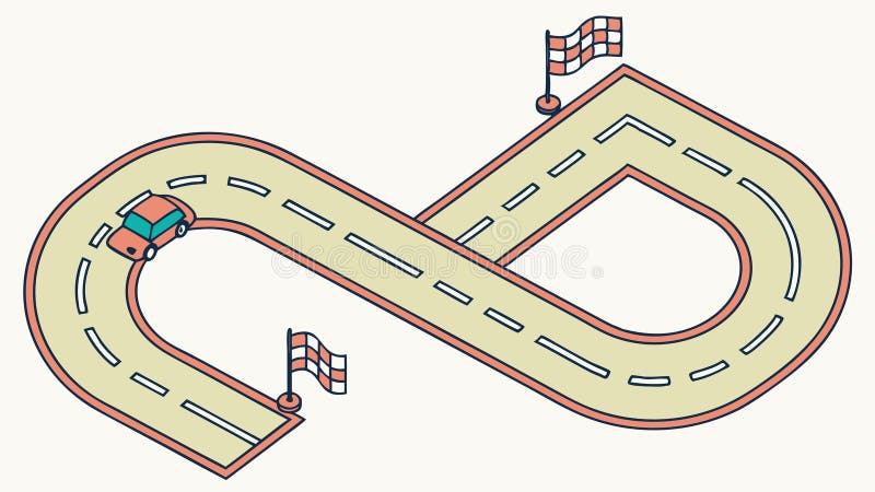 Infinite Road Path, Journey, Continuous Progress, Endless Possibility Vector, Vector Design ...