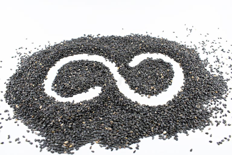 Infinite in seeds. stock photo. Image of isolated, element - 93686920