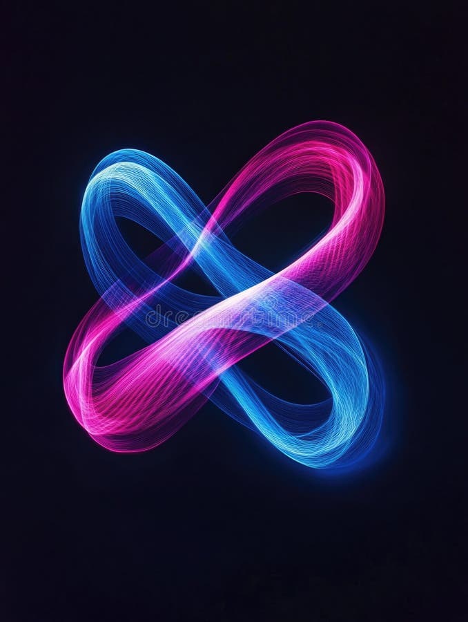 Infinite Sign Light Painting Stock Photo - Image of symbols, light ...
