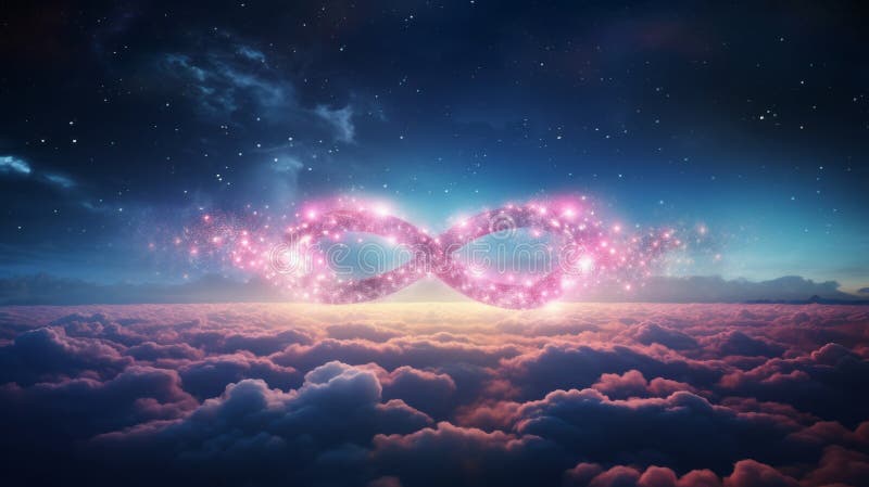 An Infinite Sign in the Sky Stock Image - Image of loop, transcendence ...