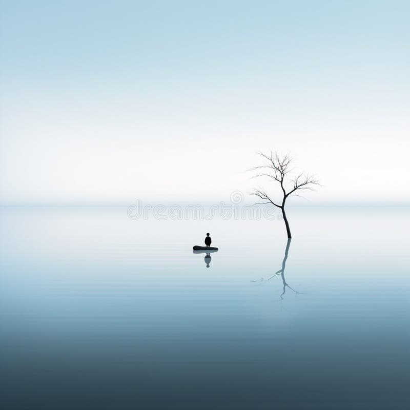 Infinite Simplicity in Minimalistic Art Style Stock Photo - Image of ...