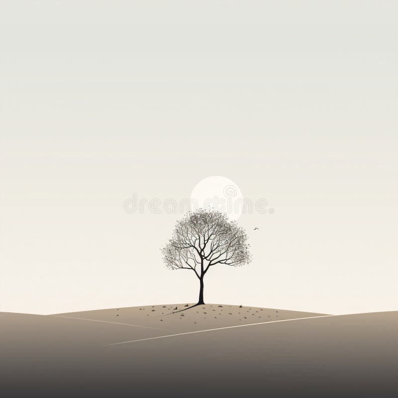 Infinite Simplicity in Minimalistic Art Style Stock Image - Image of ...