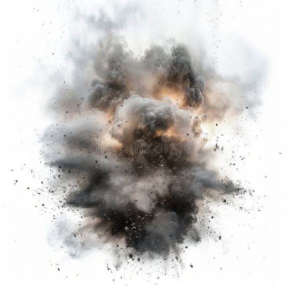 Infinite Space Dust Explosion on White Background Stock Image - Image ...