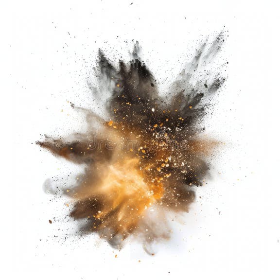 Infinite Space Dust Explosion on White Background Stock Photo - Image ...