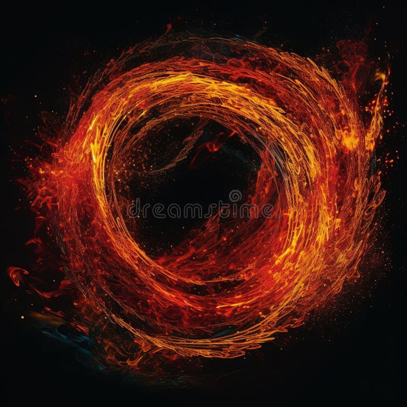 Infinite Space Pierced with Thousands Glowing Fire Threads, Which are ...