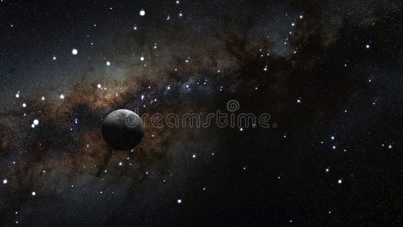 Infinite Space, Planets and Ufos Stock Illustration - Illustration of ...