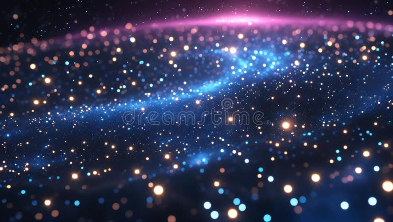 Infinite Starfield â€“ Cosmic Lightscape Stock Illustration ...