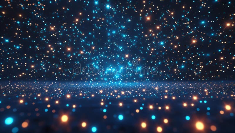 Infinite Starfield â€“ Cosmic Lightscape Stock Illustration ...