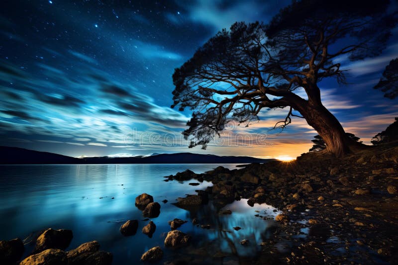 Infinite Starry Sky Clouds Seamless Pattern. Generate Ai Stock ...