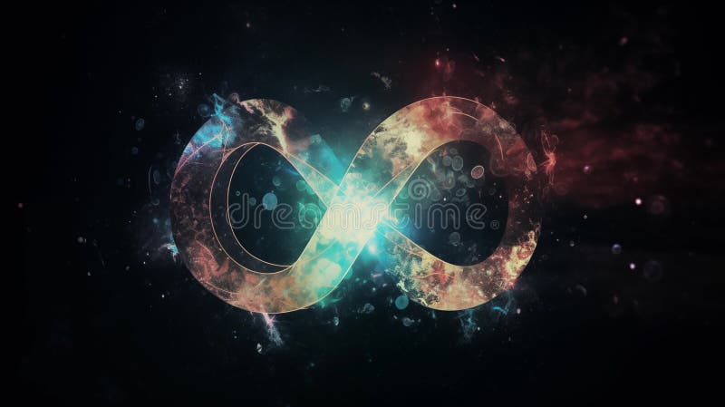 Infinite Symbol Wallpapers in the Style of Double Exposure Stock ...
