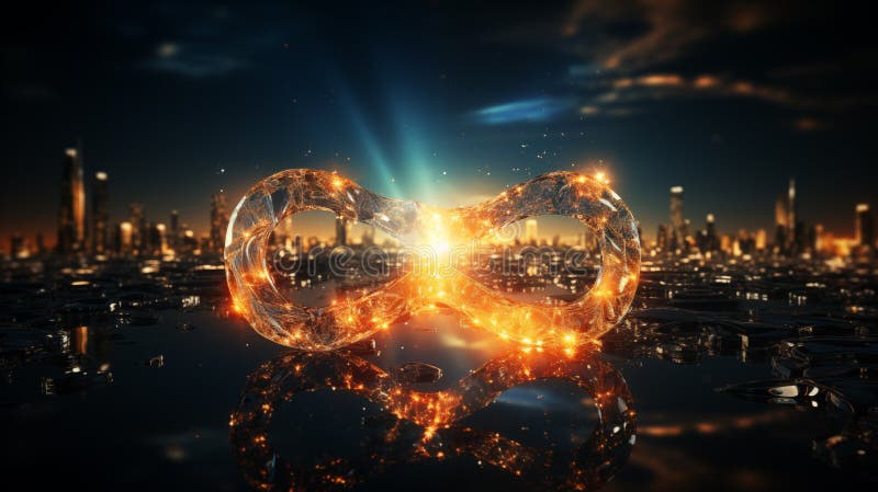 Infinite Symbol Wallpapers in the Style of Double Exposure Stock ...