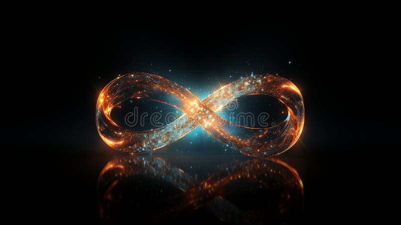 Infinite Symbol Wallpapers in the Style of Double Exposure Stock ...