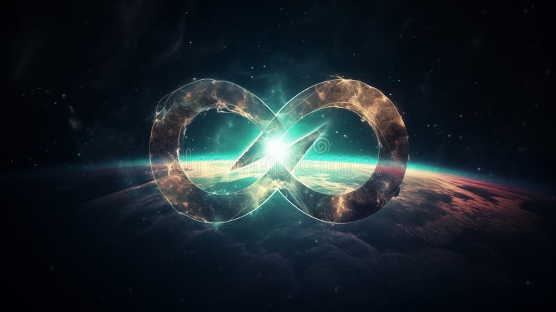 Infinite Symbol Wallpapers in the Style of Double Exposure Stock ...