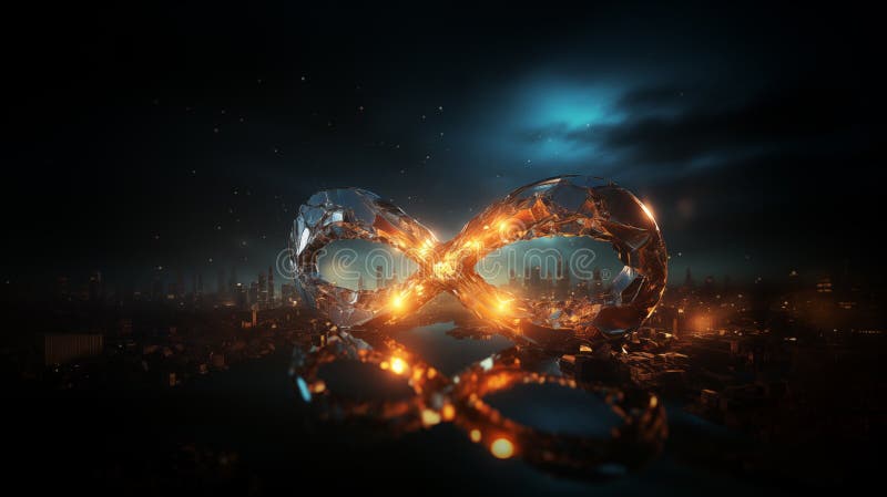 Infinite Symbol Wallpapers in the Style of Double Exposure Stock ...