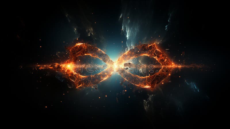 Infinite Symbol Wallpapers in the Style of Double Exposure Stock ...