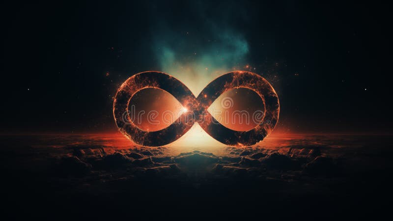 Infinite Symbol Wallpapers in the Style of Double Exposure Stock ...