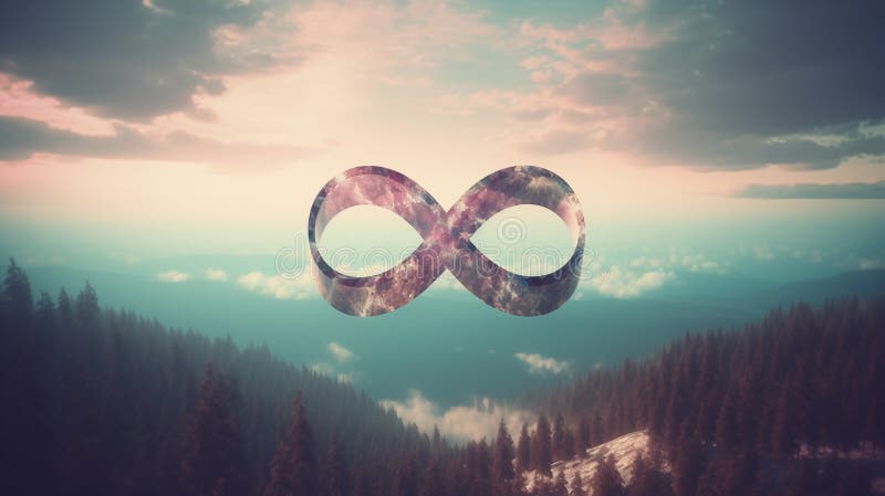 Infinite Symbol Wallpapers in the Style of Double Exposure Stock ...