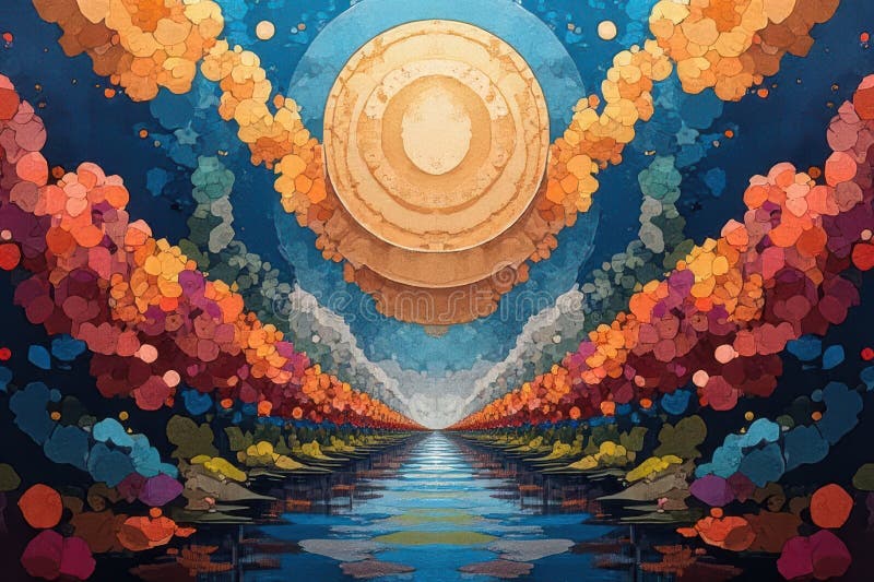 Infinite Symmetry stock illustration. Illustration of exploration ...