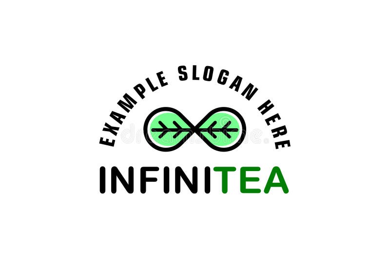Infinite-Tea Logo Design Concept Template Stock Vector - Illustration ...