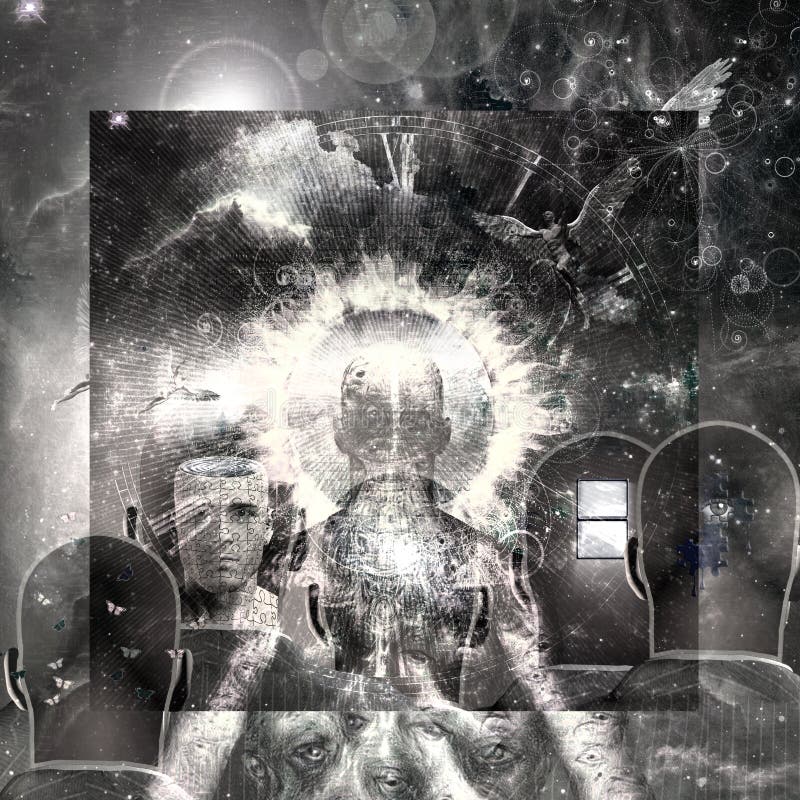 Infinite thought stock illustration. Illustration of death - 193648636