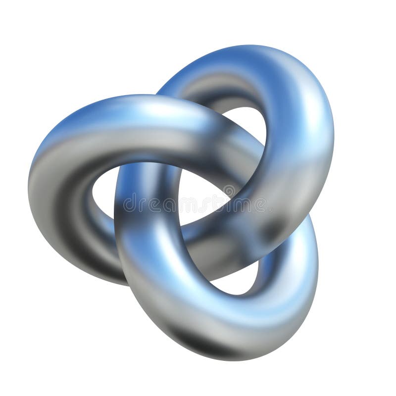 Infinite Three Dimensional Shape, 3d Rendering Stock Illustration ...